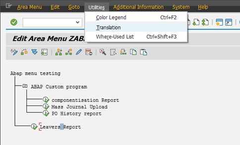 Sap easy access menu - locatorreka