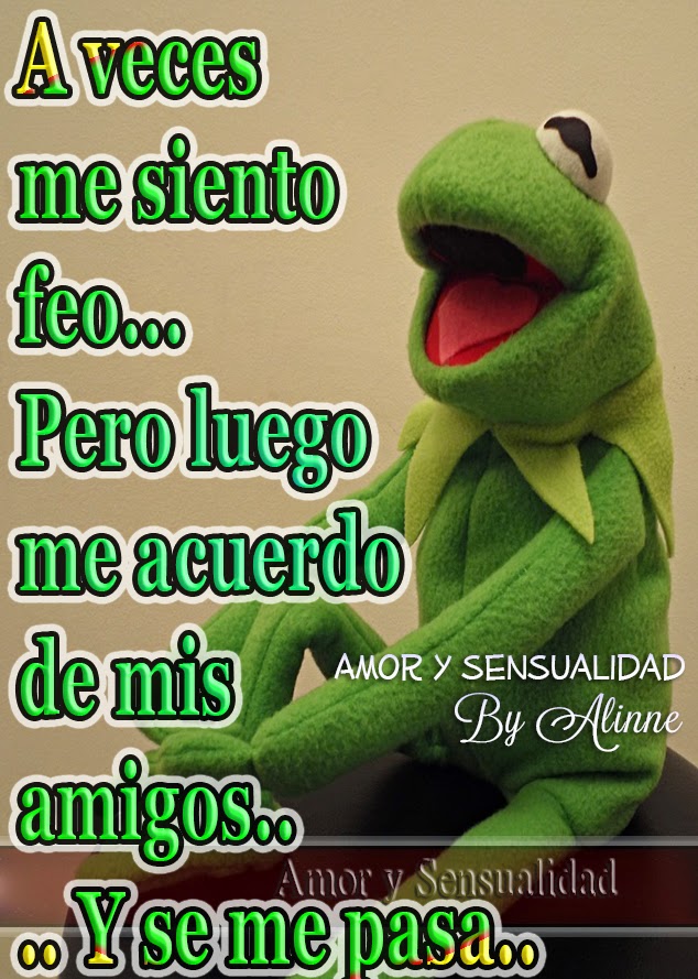 AMOR Y SENSUALIDAD: FRASES CON LA RANITA RENE