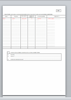 Sa lucram si sa ne distram impreuna: Model formular E-401 comlpetat