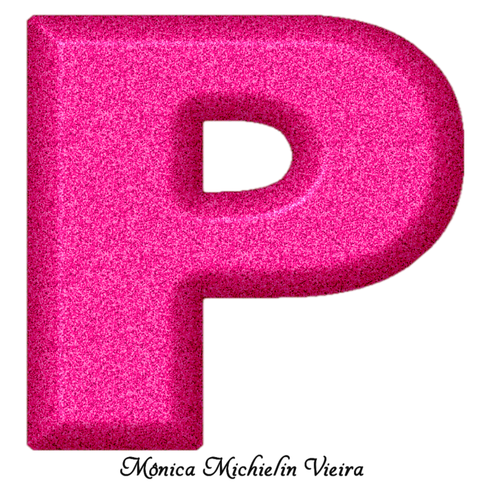 Monica Michielin Alphabets: ALFABETO GLITTER ROSA PNG #outubrorosa, # ...