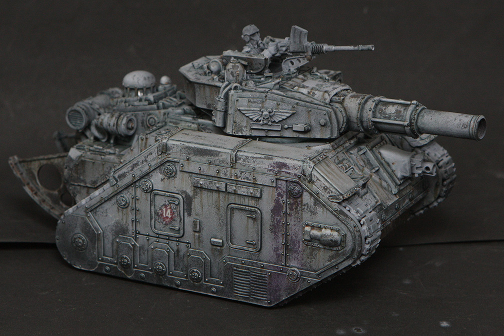 Miniature Fairy Tales: DkoK: Painting a Leman Russ Tank in winter camo