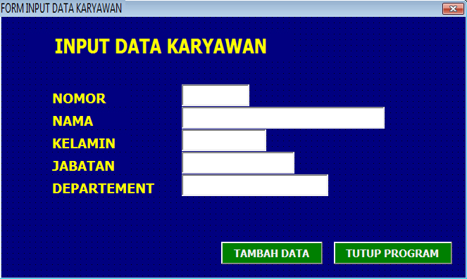 Syemy Membuat Form Input Data Dengan Vba 6380