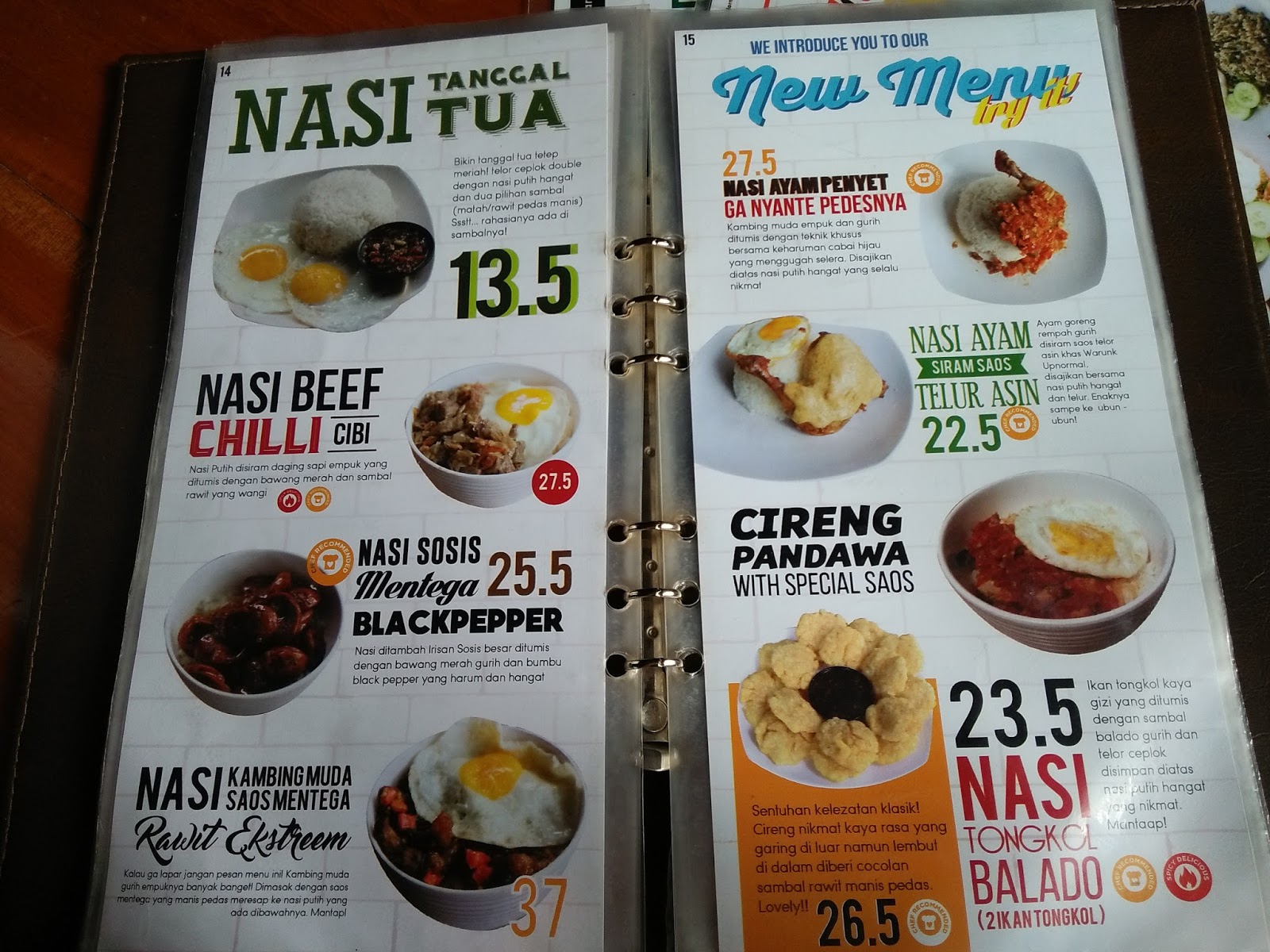 Nismut \(^_^)/: Daftar Menu Warunk Upnormal Semarang