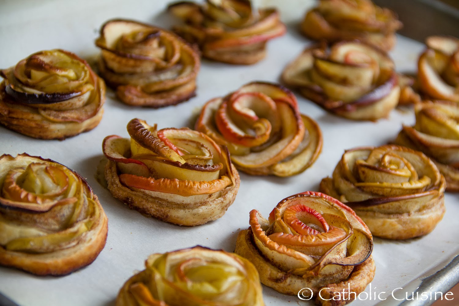 Catholic Cuisine: Heavenly Garden Apple Rose Pastries