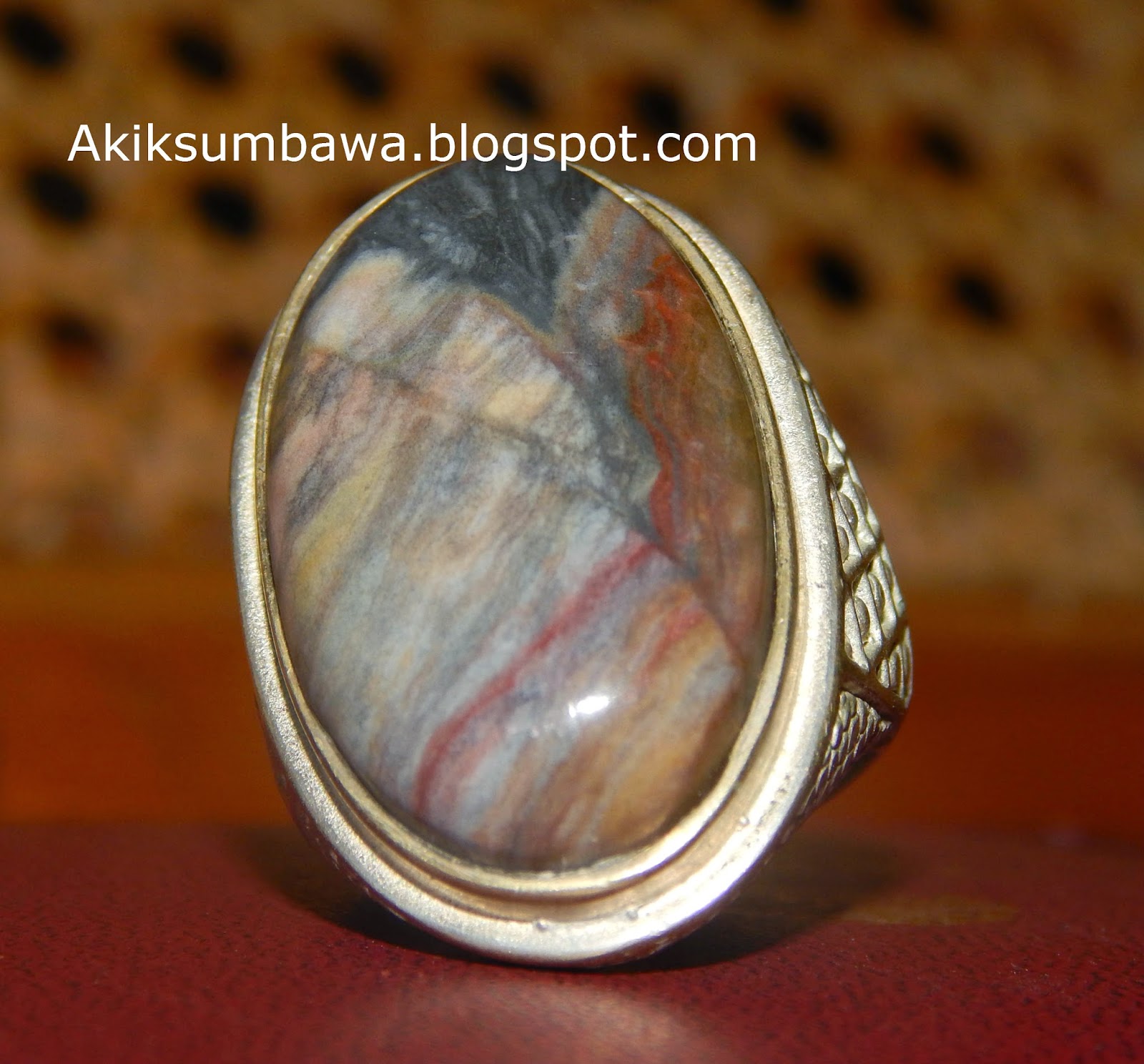 Batu Akik Motif Gambar Abstrak - Jual Akik Sumbawa