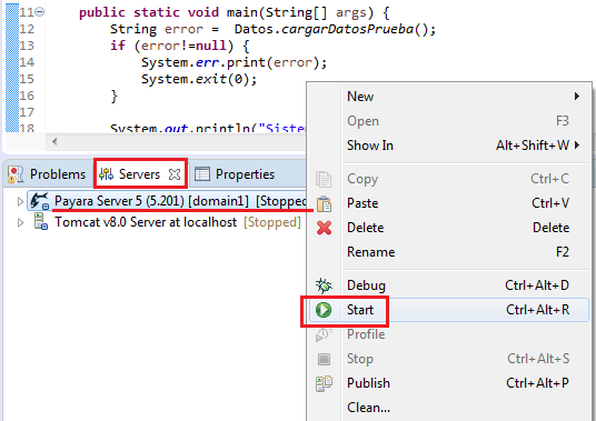 Programación Java: Instalando Payara Server con Eclipse IDE