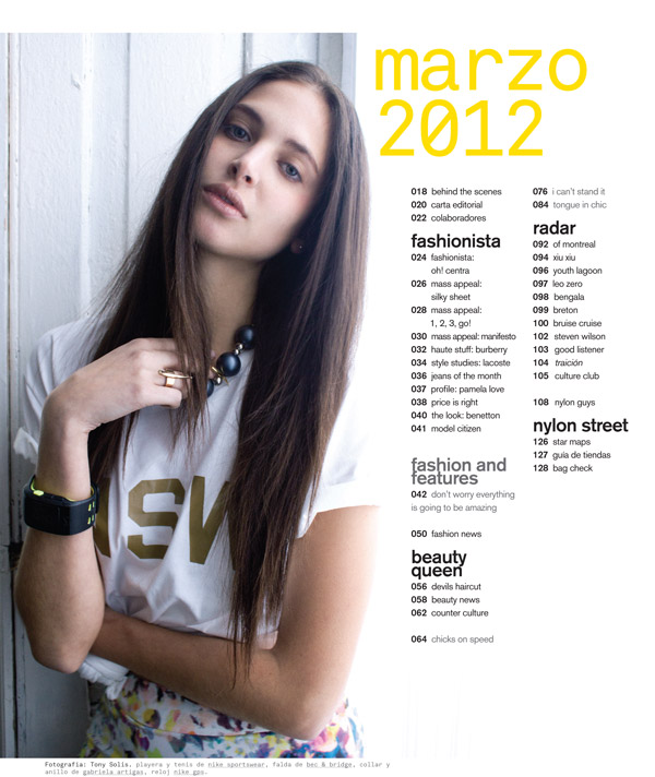 Mexican Models Blog: Edsa Ramirez on the cover of Nylon Mexico