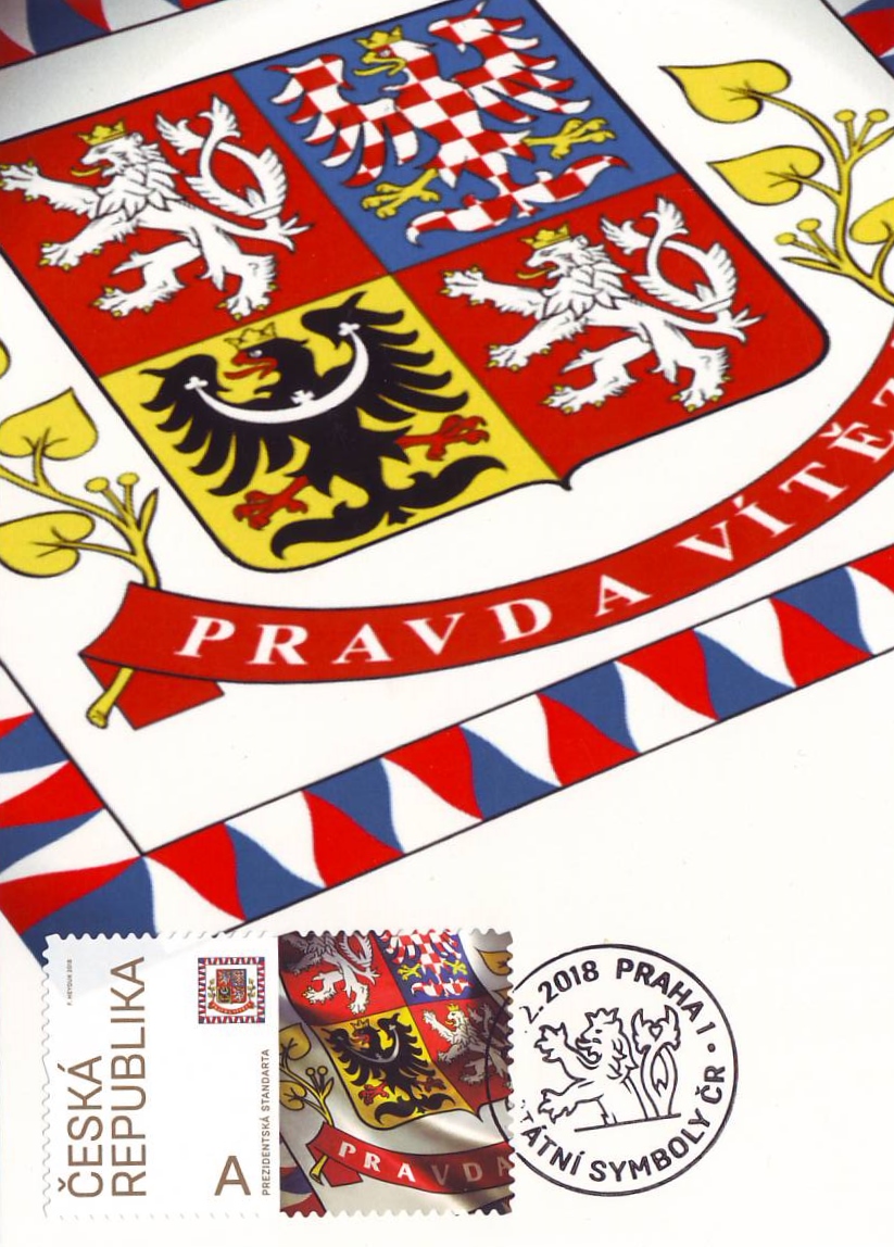 ANALOGICKÉ POHLEDNICE - CARTES MAXIMUM: Státní symboly České republiky