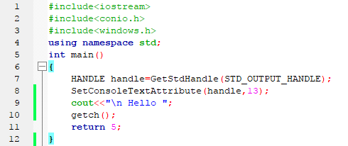 C++ Codes: HOW TO CHANGE COLOR OF TEXT IN C++