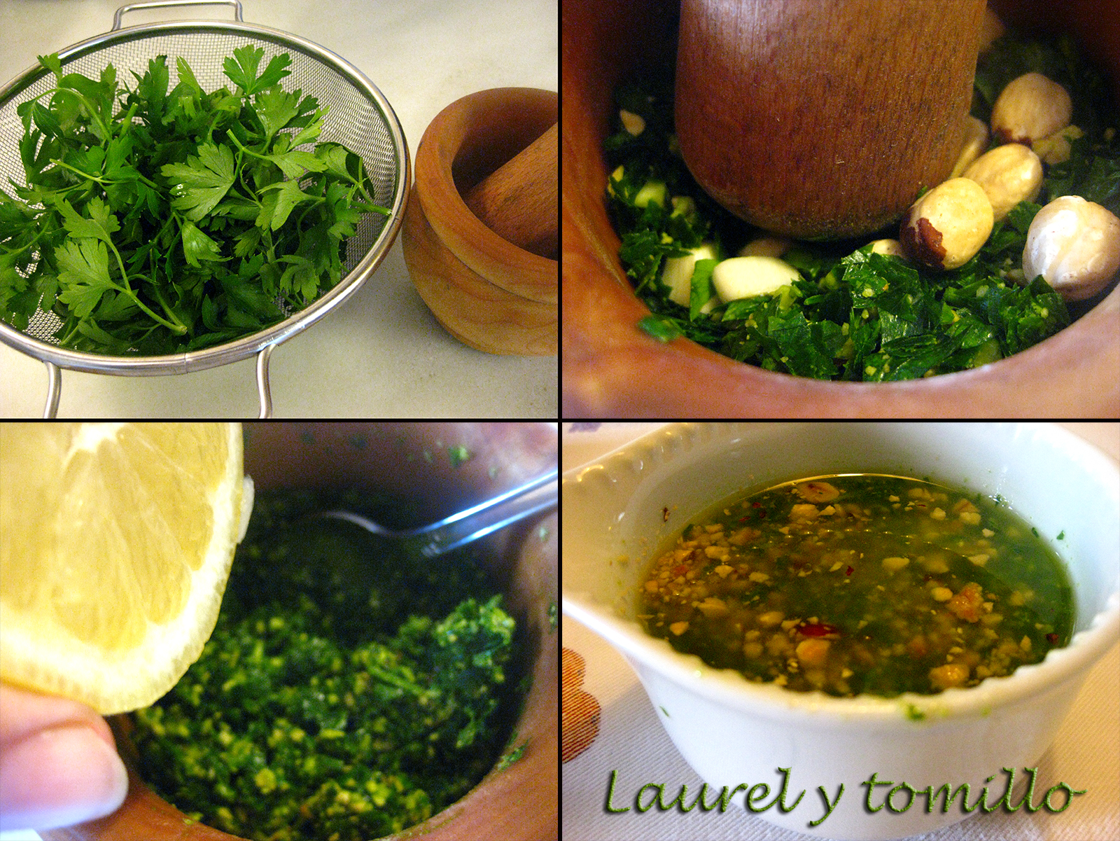 Laurel y tomillo: Pasta con salsa pesto de perejil