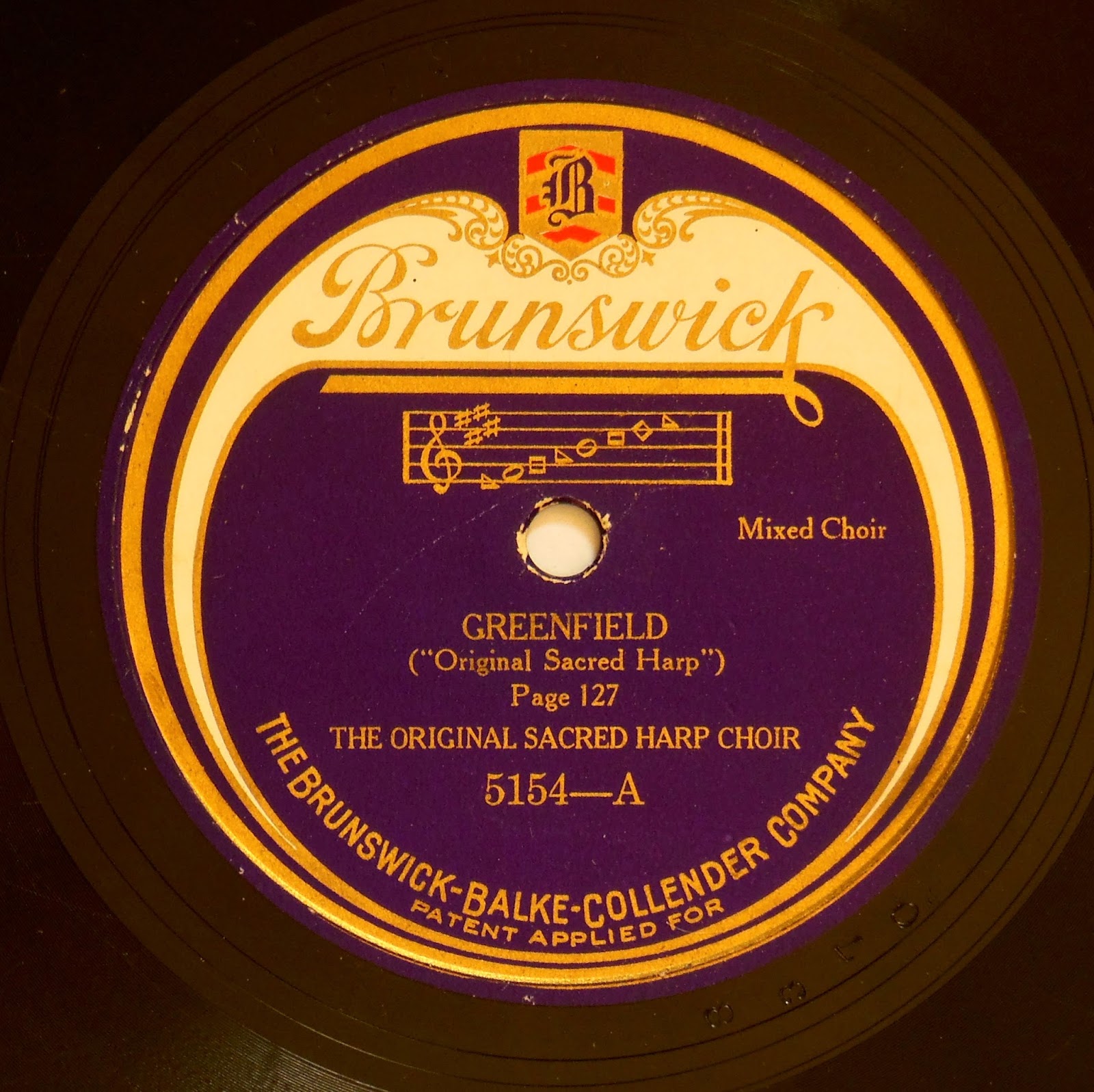 Jeff's 78 RPM Blog: Original Sacred Harp Choir