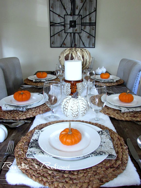 Quick and Easy Fall Table | Rustic & Refined
