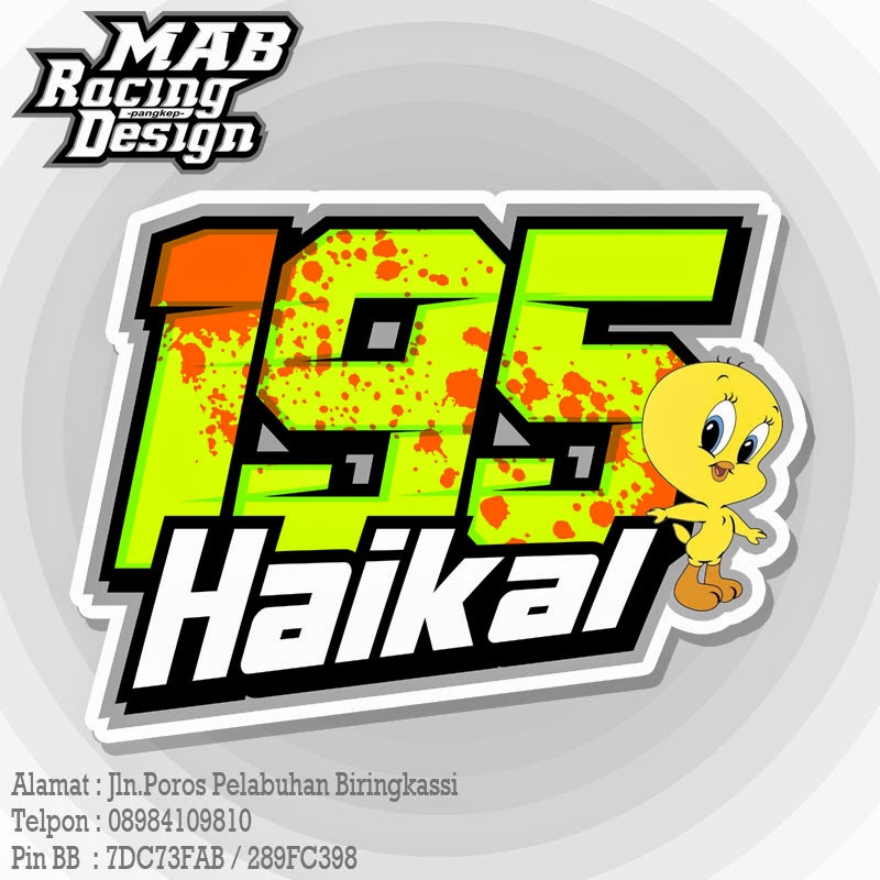 MAB Racing Design: Desain Nomor Road Race dan Drag Bike
