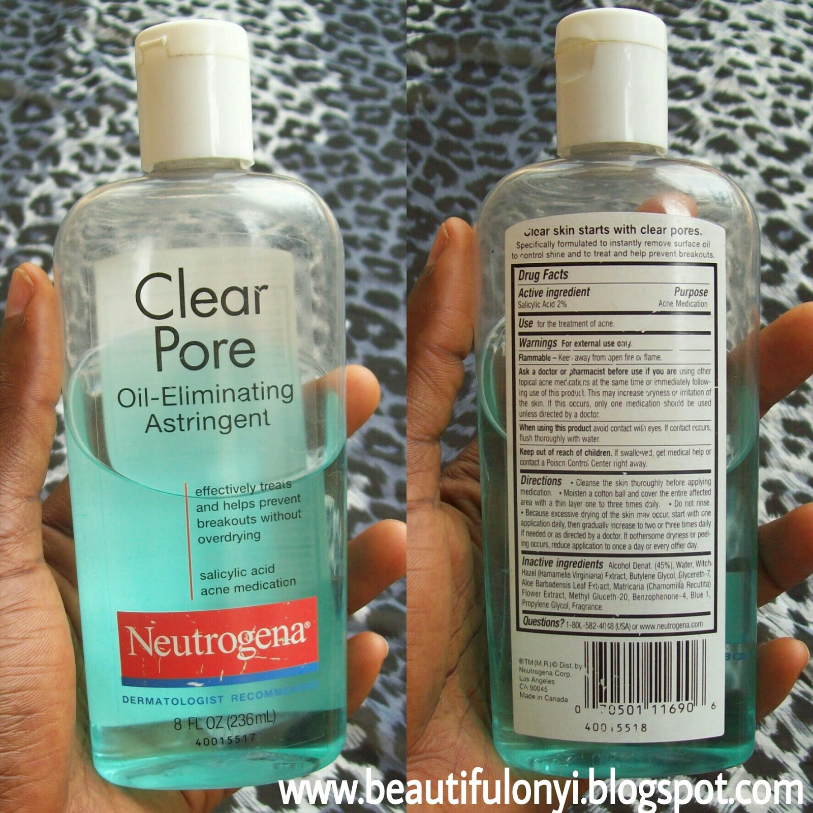 REVIEW// Neutrogena Clear Pore Oil-Eliminating Astringent - Beautiful ...