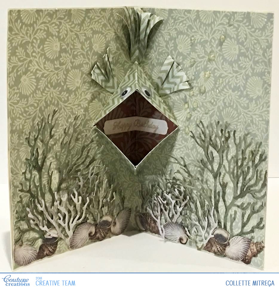 Pop Up Fish Card by Collette - Couture Creations