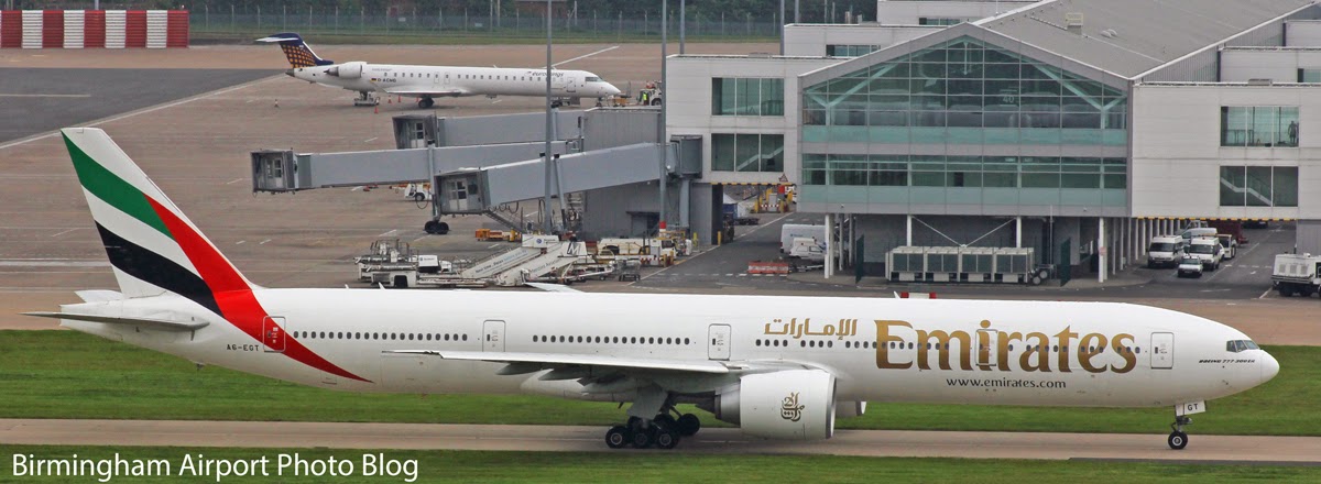 Birmingham Airport Photo Blog: Emirates Boeing 777 A6-EGT is the first ...