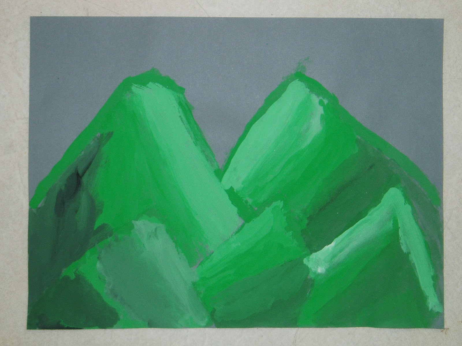 Miss Young's Art Room: 5th Grade Mountain Paintings