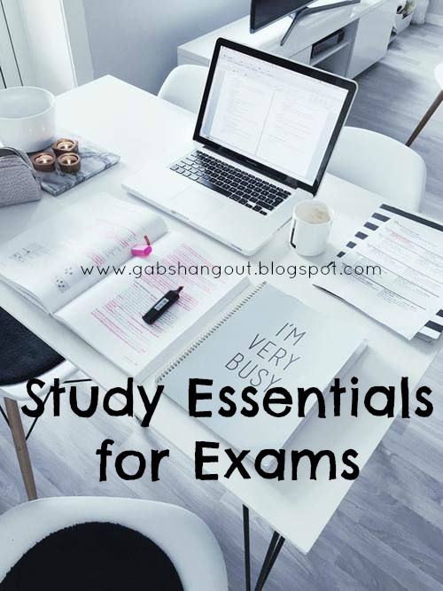 Study Essentials for Exams