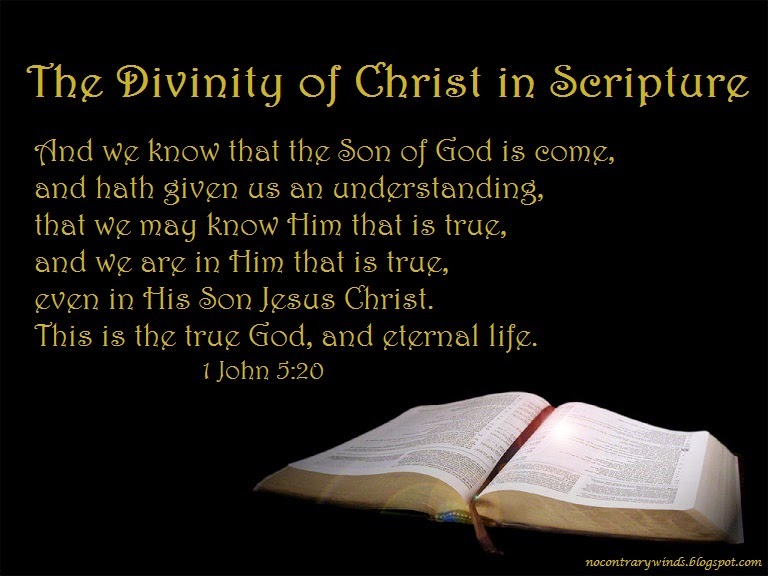 A Reformed Notebook: The Divinity of Christ in Scripture