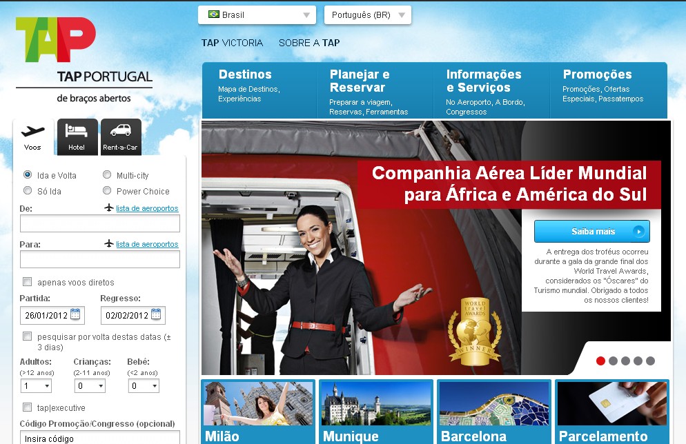 Diariamente Tap vende mais de 3 mil bilhetes pela internet | Geração ...