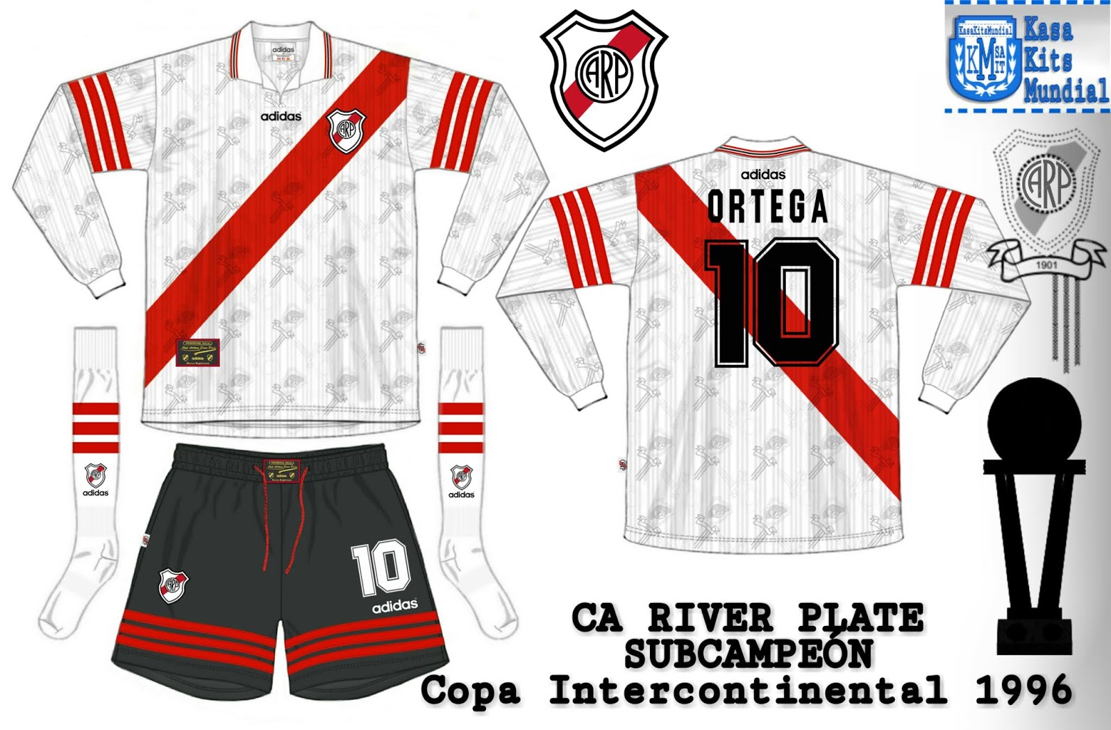 CasaKits Mundial: Camisetas Historicas de River Plate (Arg)