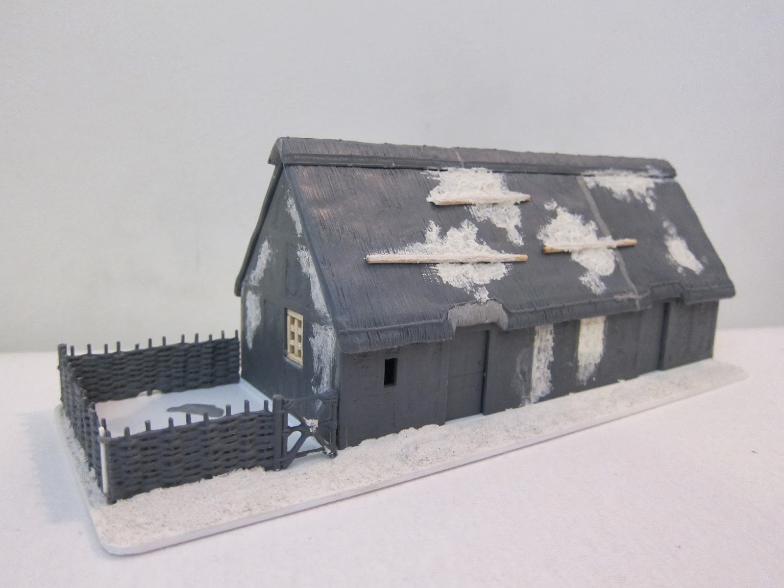 Northern Wargaming: Building Timber Framed Houses in 28mm Scale - WIP
