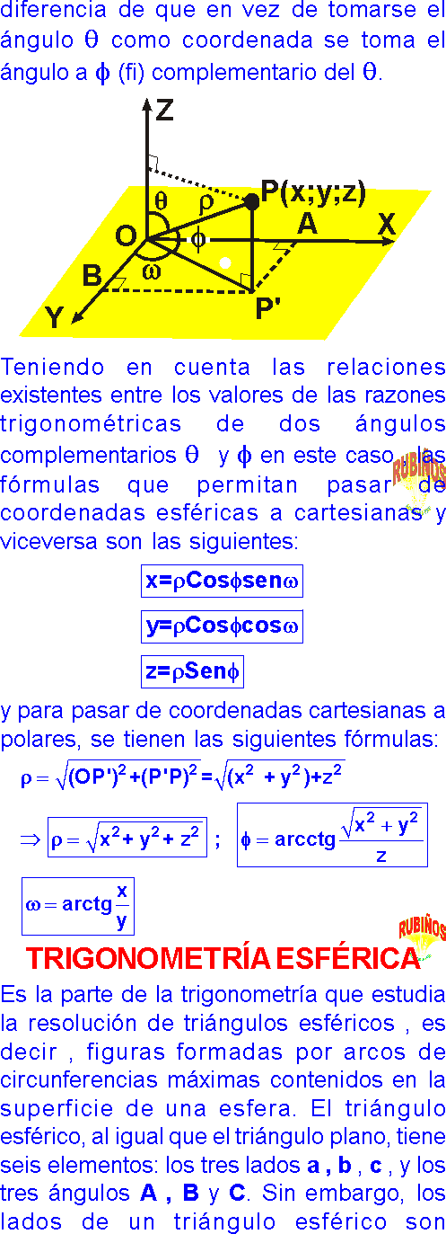 TRIGONOMETRIA ESFERICA EXPLICACIONES EJEMPLOS Y FÓRMULAS PDF