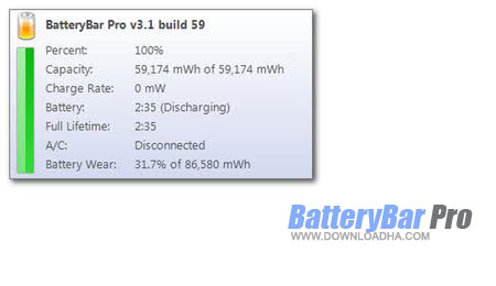 BatteryBar Pro 3.4.3 - Free Software