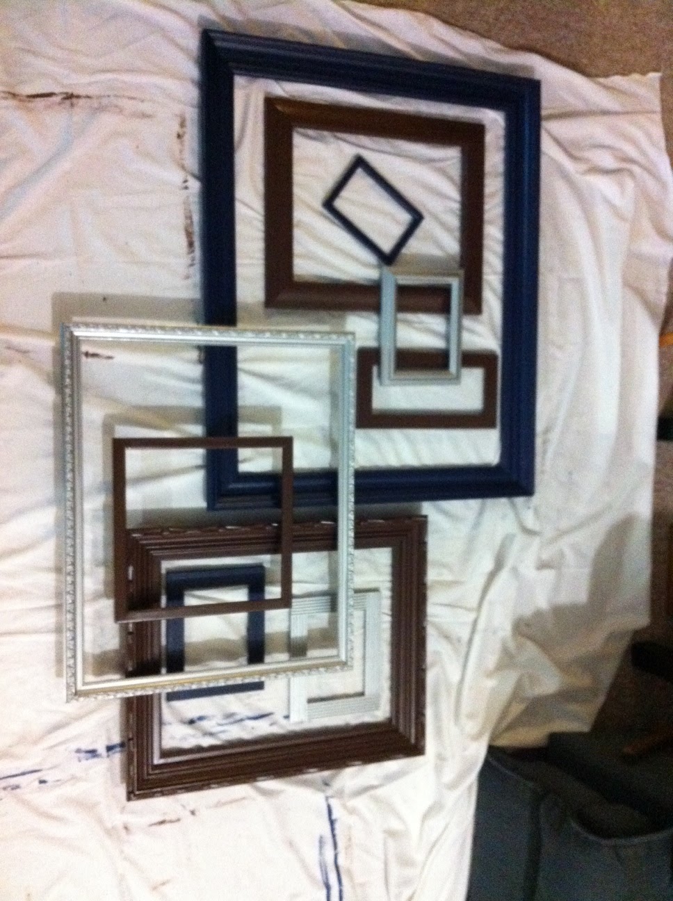 Designs & Decor on a Dime: Layered Frame Wall Art - It's Finally Complete!