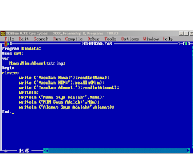 Algoritma dan flowchart data mahasiswa