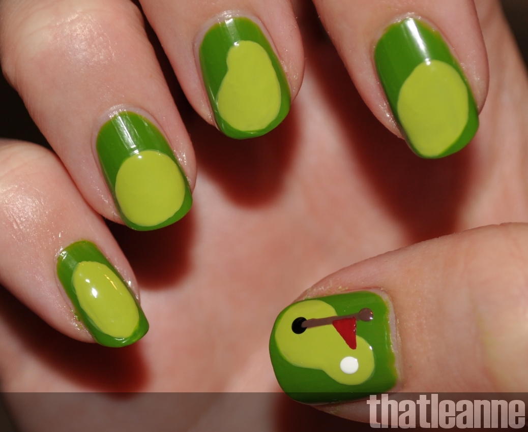thatleanne: Simple Golf Nail Art How To feat. Illamasqua Smash!