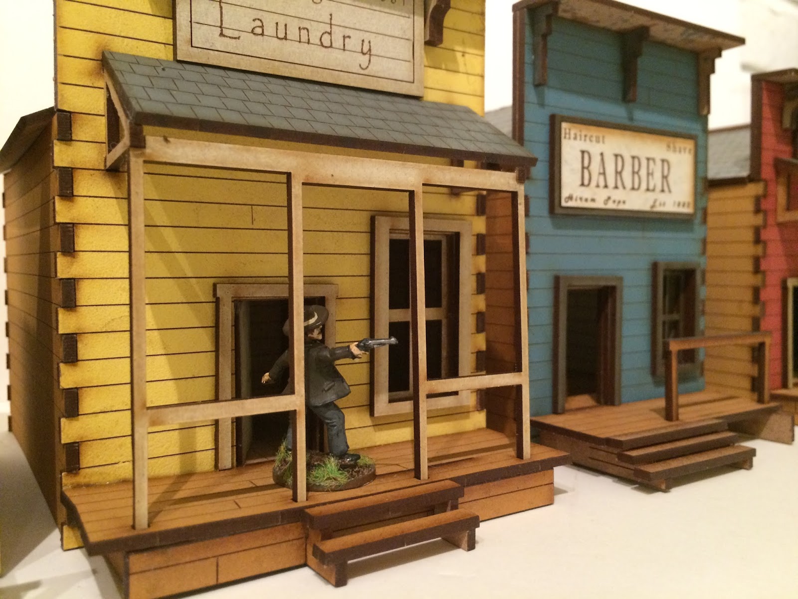 Empires At War Blog: 28mm SET OF 5 ready made OLD WEST BUILDINGS for ...