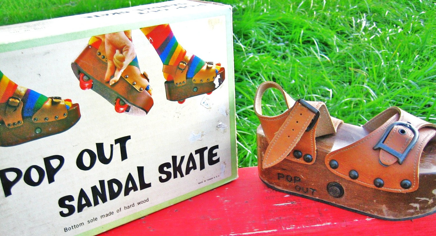 a cup full of sunshine: pop out sandal skates