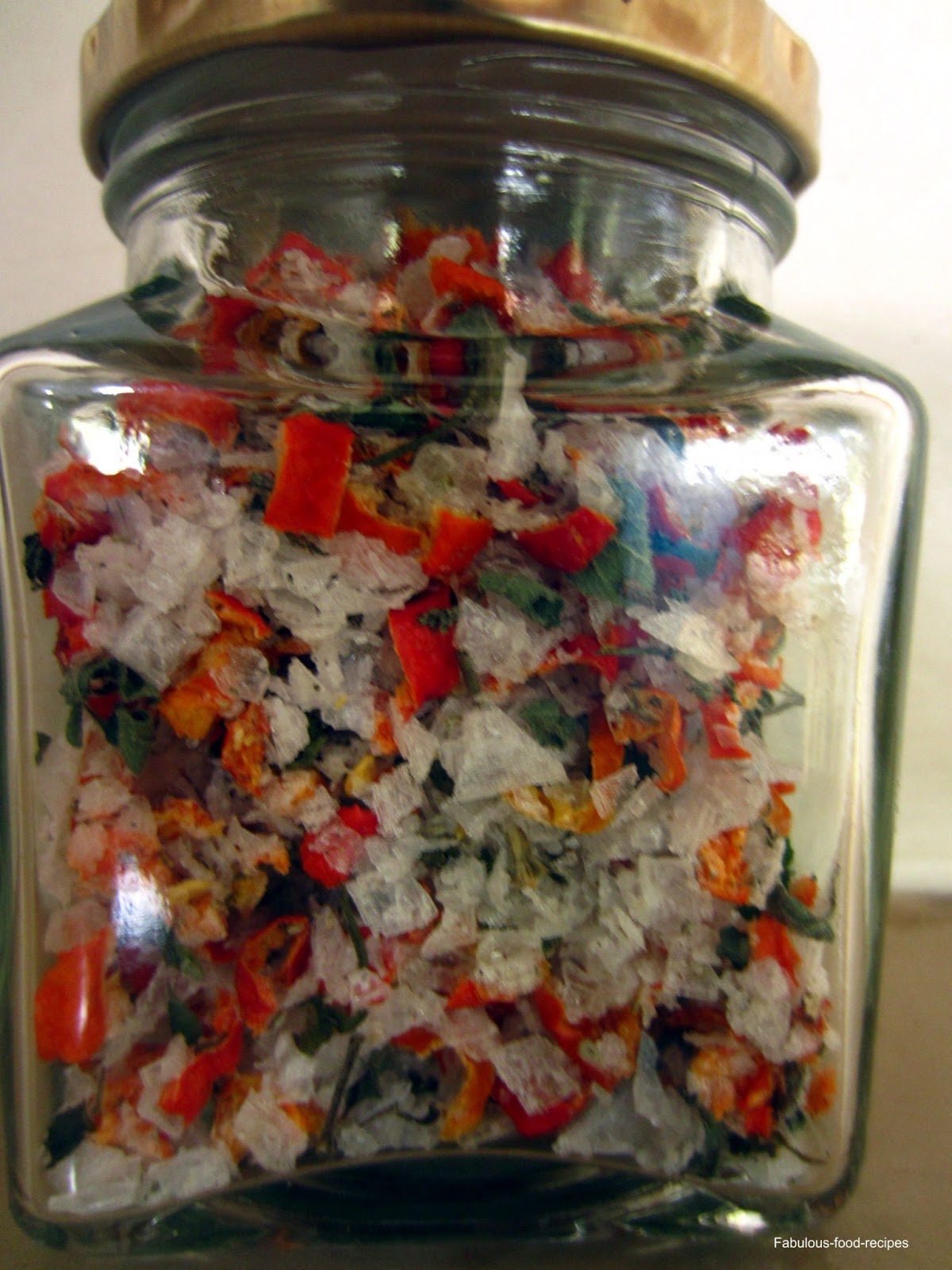 Fabulous Food Recipes: Herb Peppers and Lemon salt