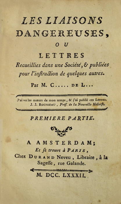 Studiebol: Dangerous Liaisons, Choderlos de Laclos - 1954 (2002)