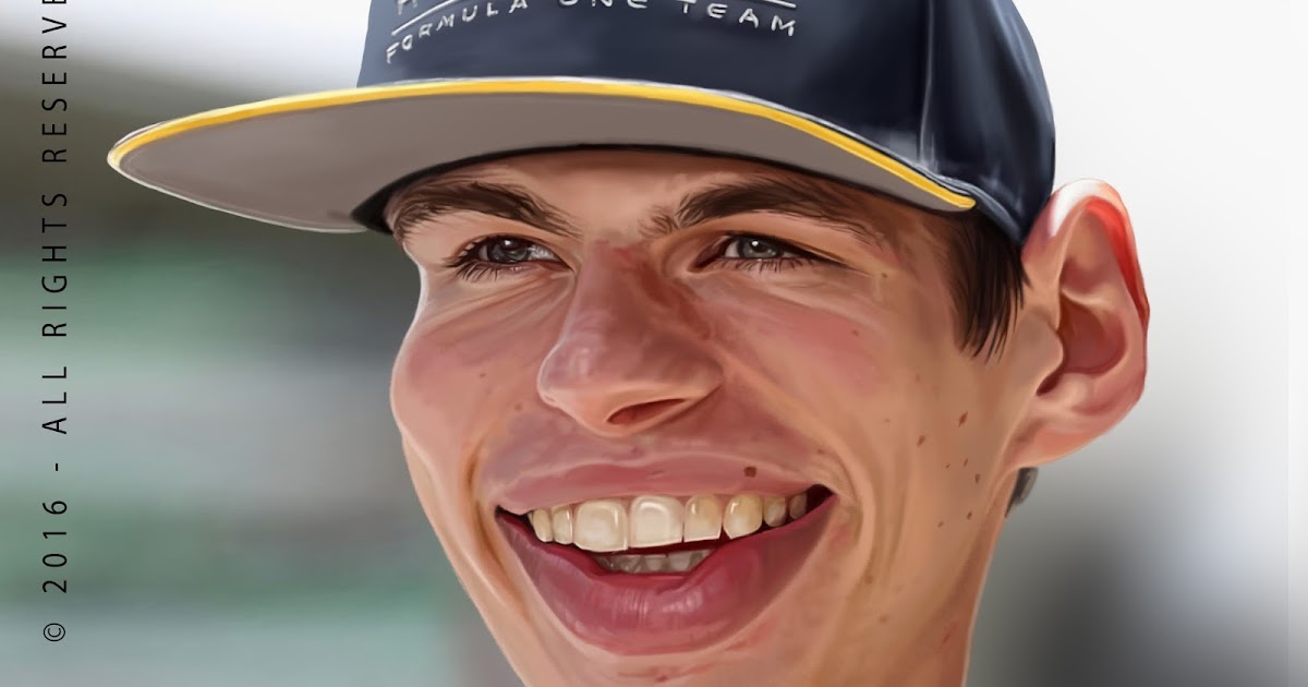 Danny's Illustrations: Max Verstappen Caricature