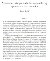 Information Transfer Economics: May 2017