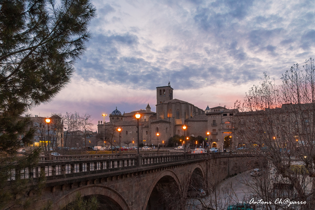 Solsones en Imagenes: Solsona, entre la noche y el dia