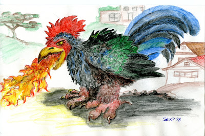 Leicester's Ramble: Random Monster: The Dragon Chicken