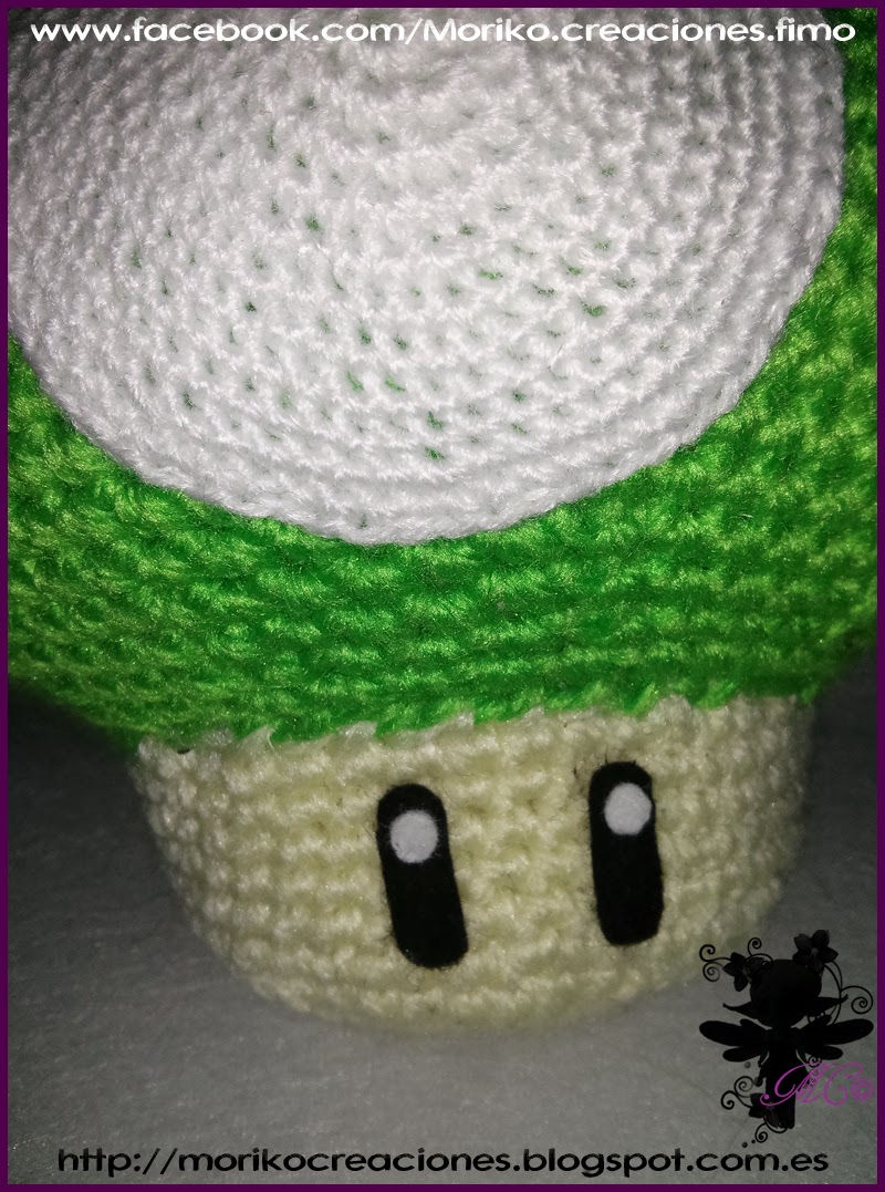 Moriko Creaciones: Amigurumi Seta 1UP Super Mario bros - Amigurumi ...