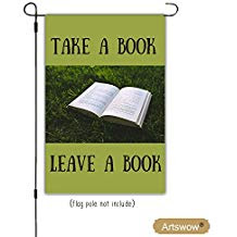 Little Free Libraries and Book Exchanges: Little Free Library Garden Flags