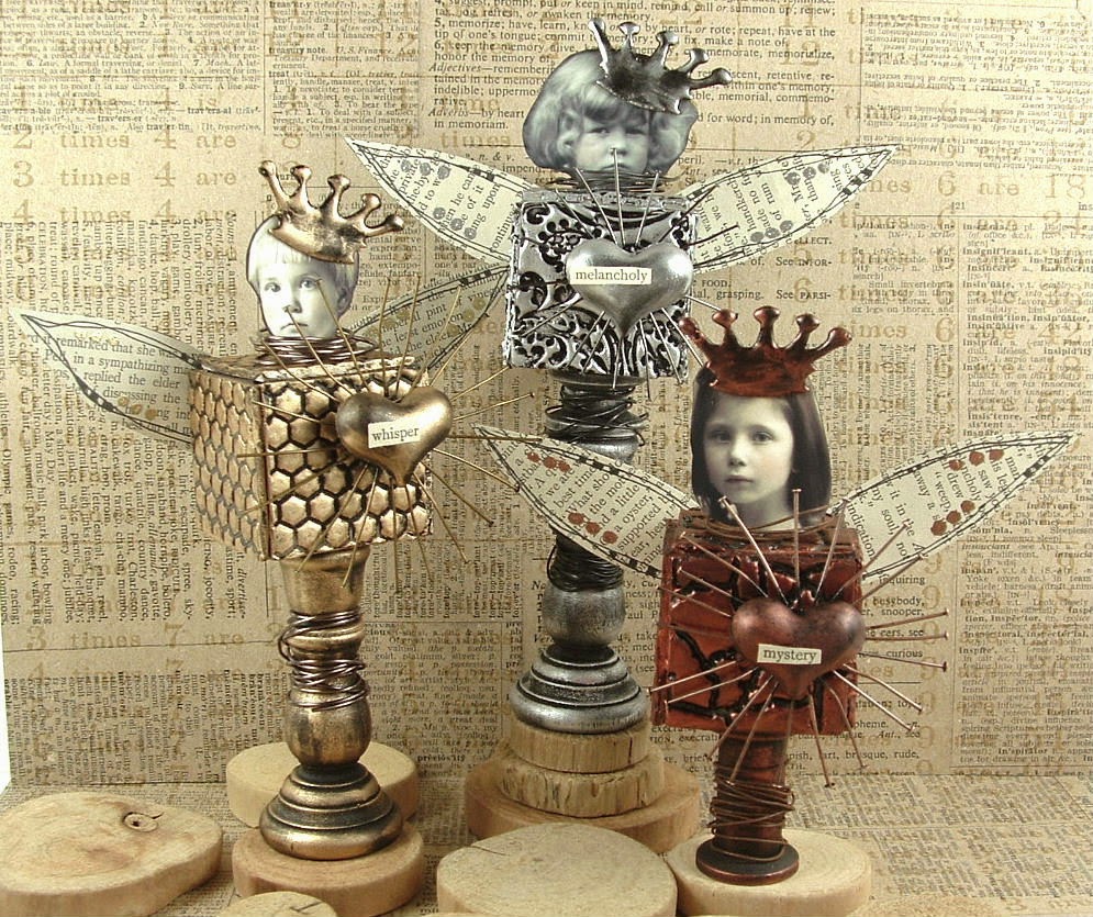 The Three Graces- Metallic Art Dolls!