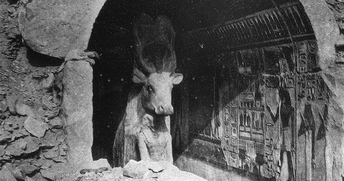 égyptophile: La chapelle de la vache Hathor découverte par Edouard ...