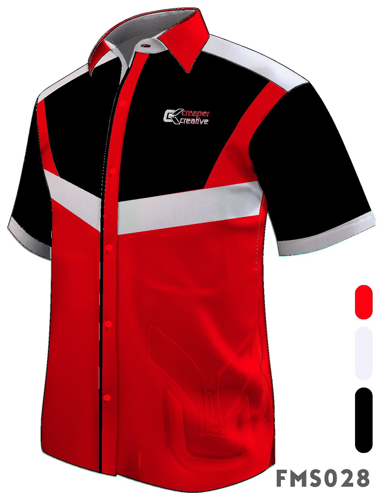 FMS024, F1 SHIRT, MALE SHIRT, SHORT SLEEVE, RED BASED SHIRT - Custom ...