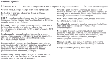 Real Psychiatry: Updated Review of Systems (ROS) for Medical Psychiatrists