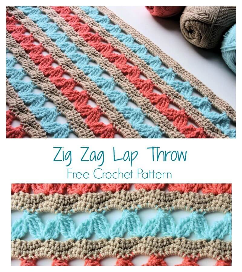 Crochet Stitch Zig Zag | Free Patterns