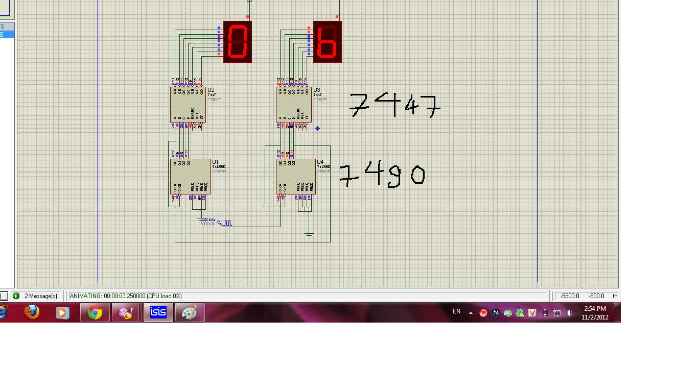Đếm 00 đến 99 dùng ic 7490 và 7447