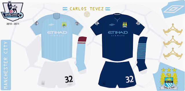 Design Futbol Kits: Manchester City 2010 - 2011 (Premier League)