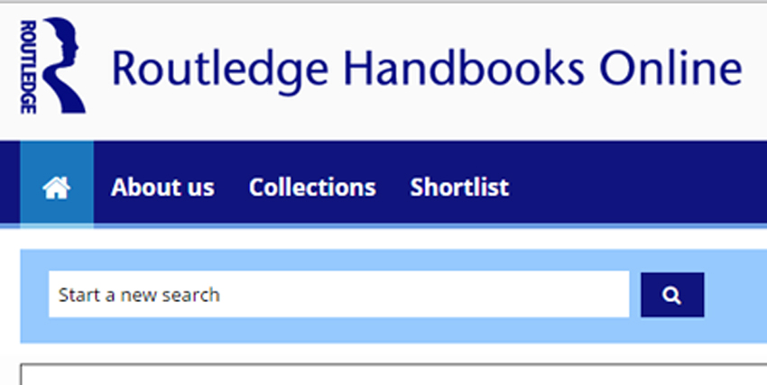 Armacost Library News: Routledge Handbooks Online Trial