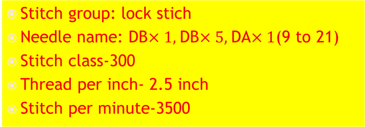 Features of Stitch class-300 (Lock stitch) , Properties and uses ...